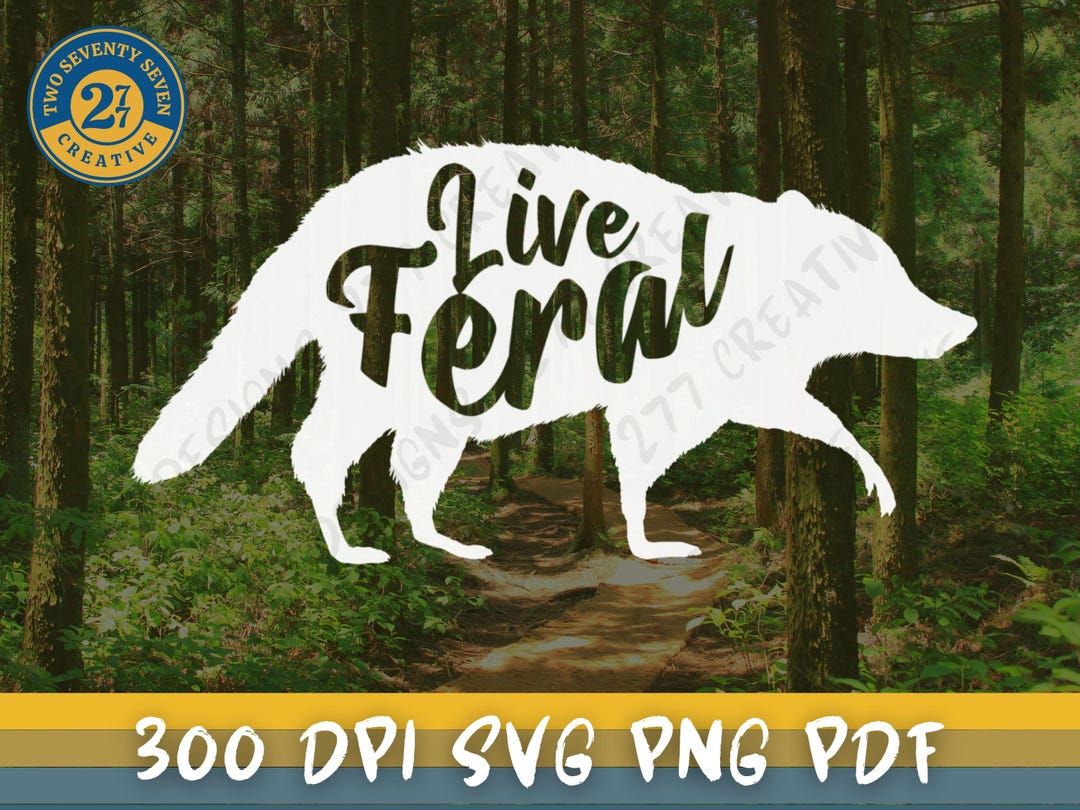Live Feral Raccoon SVG PNG Digital Download Feral SVG File Cricut Laser ...
