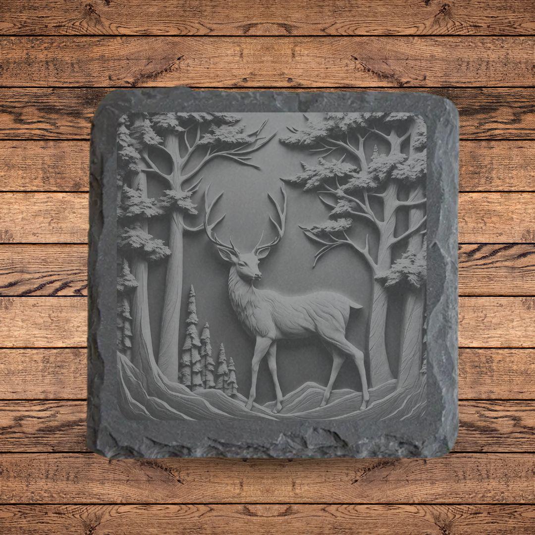Deer 3D Illusion Laser Engraving File: Wildlife Art (digital Download ...