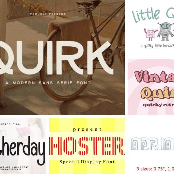 Quirky Letters - Etsy