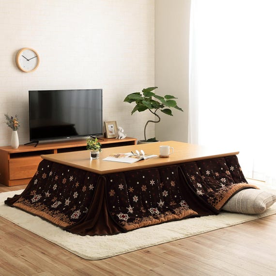 Kotatsu Futon Troster kompakter Raum Tisch quadratisch rechteckig traditionell braun japanischer Futon Handwerker hergestellt in Japan 2371 Etsy