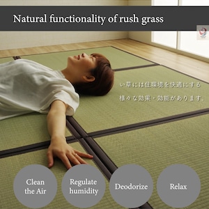 Unit Tatami Mat Japanese Rush Grass, Fluffy Area Rug Goza Igusa ...