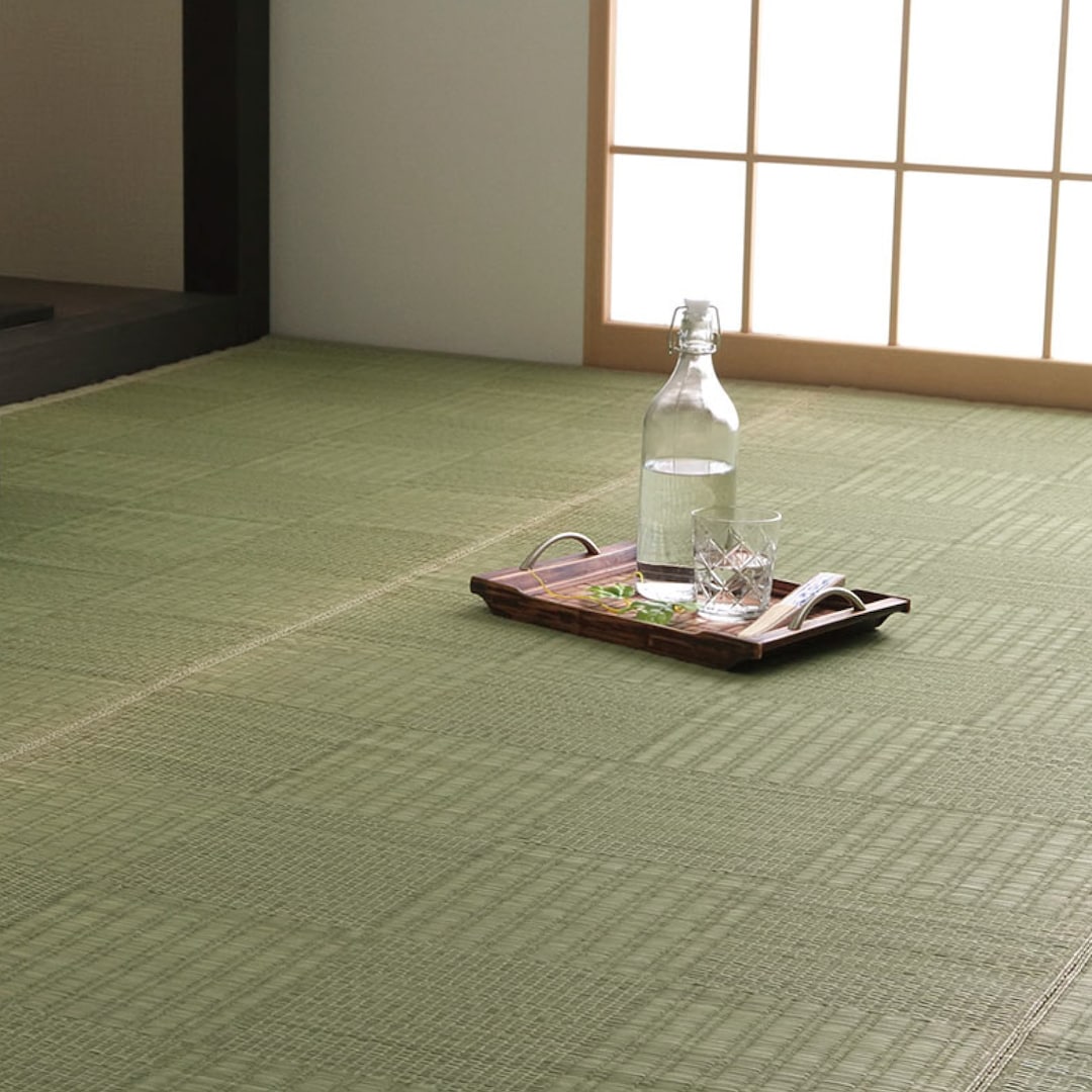 Tatami Mat Japanese Rush Grass, Area Rug Goza Igusa, Traditional Sleeping Mat, Beige Plain ...