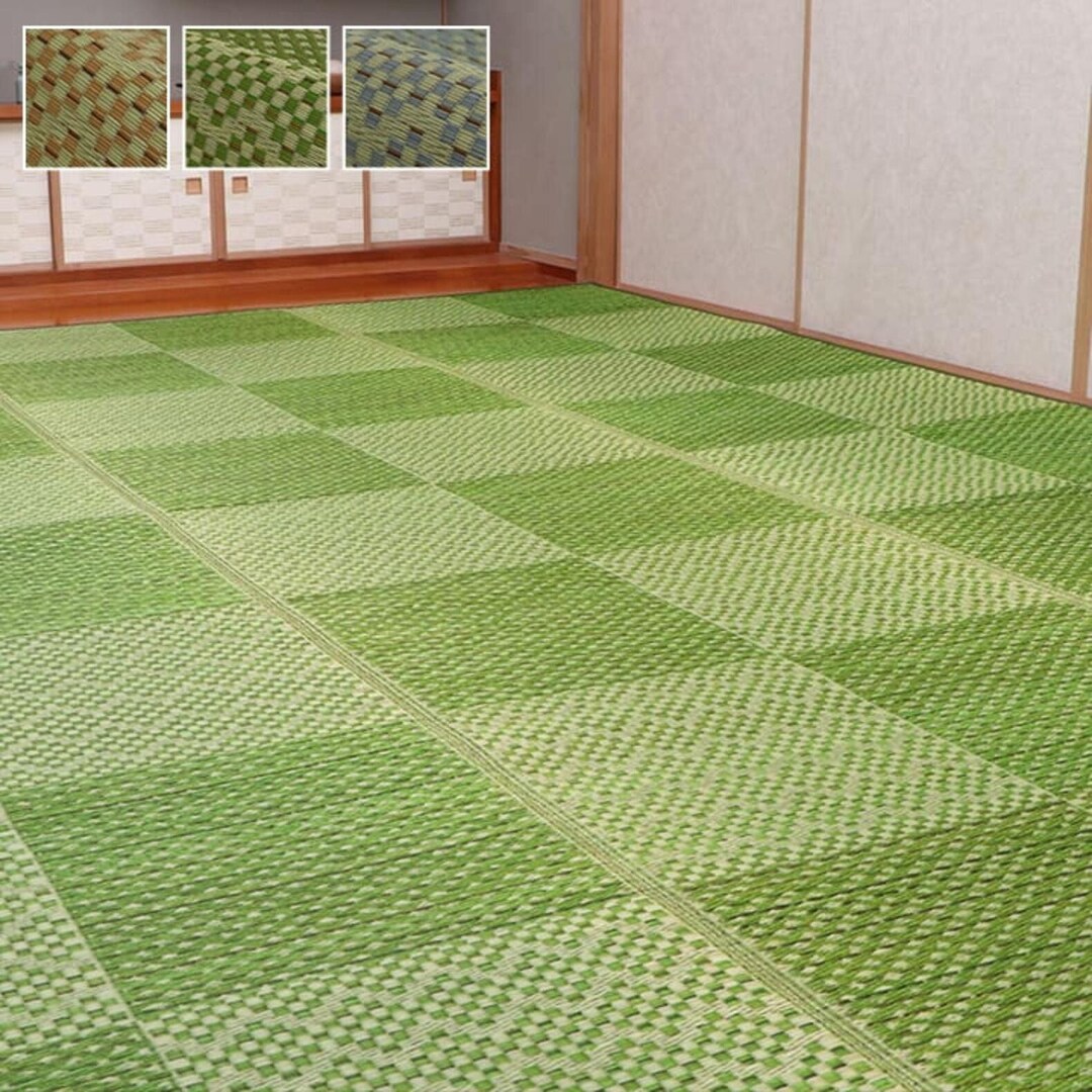 Tatami Mat, 100% Japanese Rush Grass, Area Rug, Goza Igusa, Traditional Plaid, Yoga Zen Natural ...