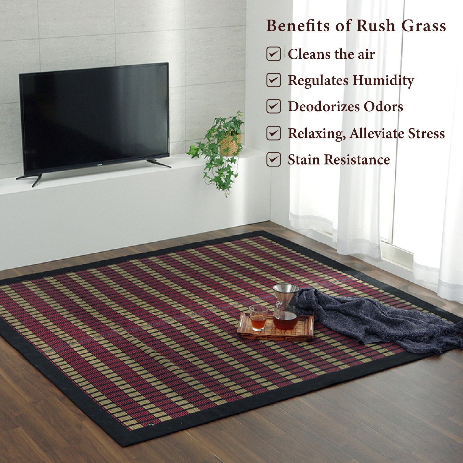 Tatami Mat Japanese Rush Grass, Area Rug Goza Igusa, Traditional ...