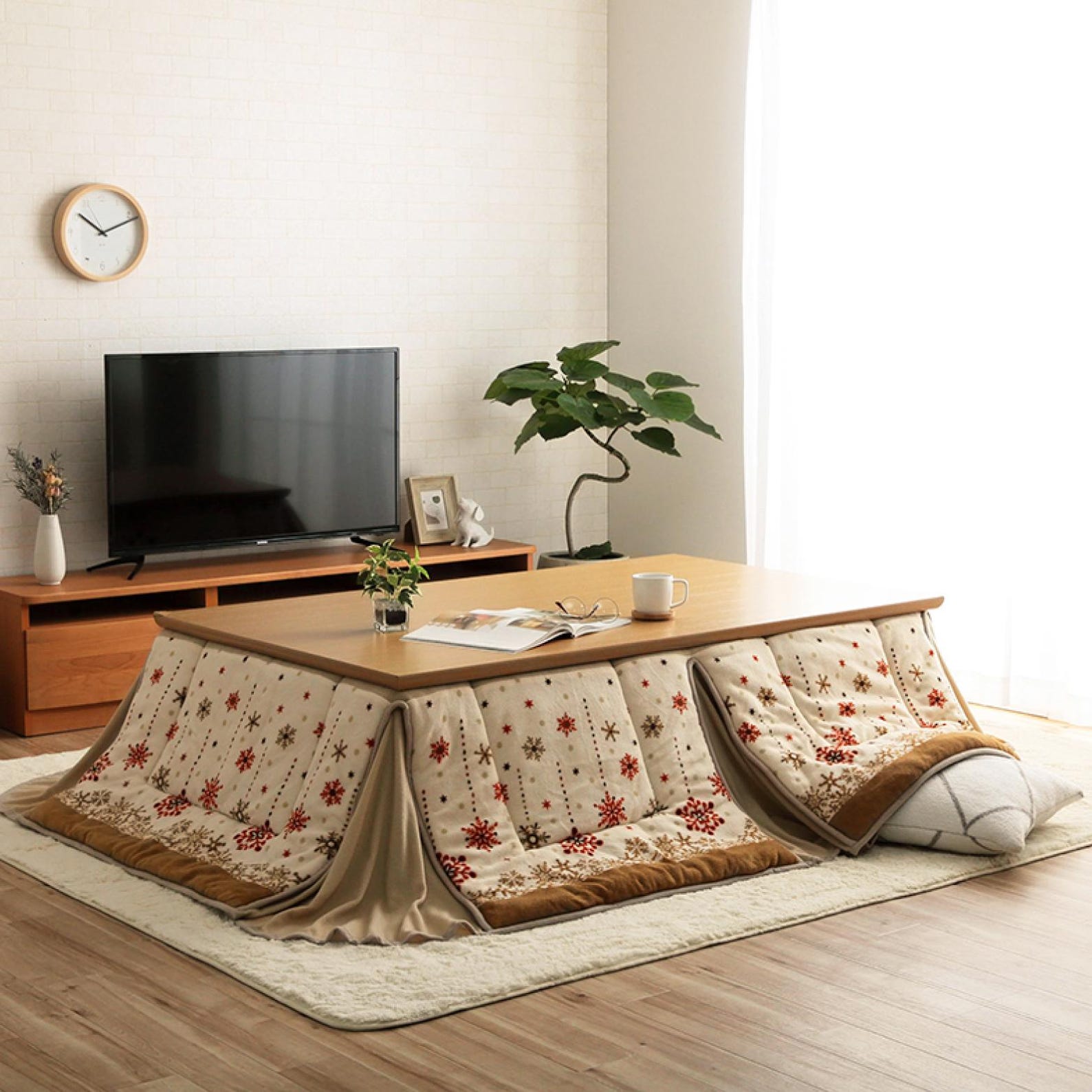 Kotatsu Futon Comforter Compact Space Table Square Rectangle ...