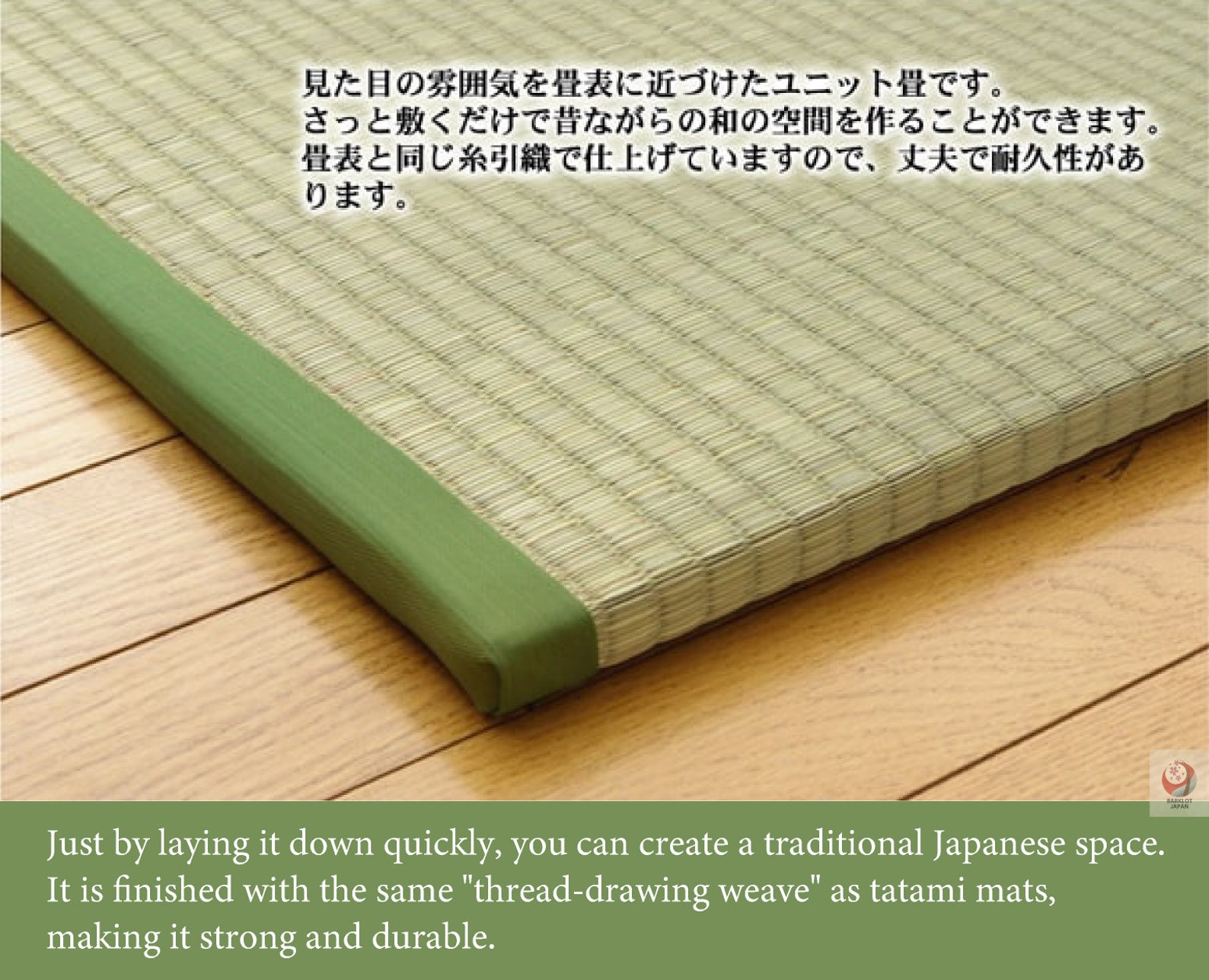 Unit Tatami Mat Japanese Rush Grass, Fluffy Area Rug Goza Igusa ...