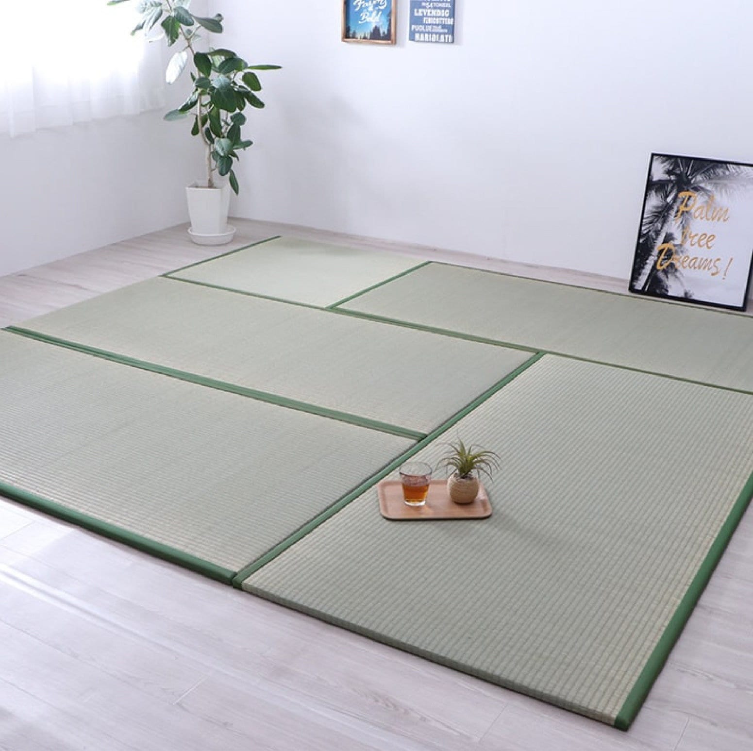 Unit Tatami Mat Japanese Rush Grass, Fluffy Area Rug Goza Igusa ...