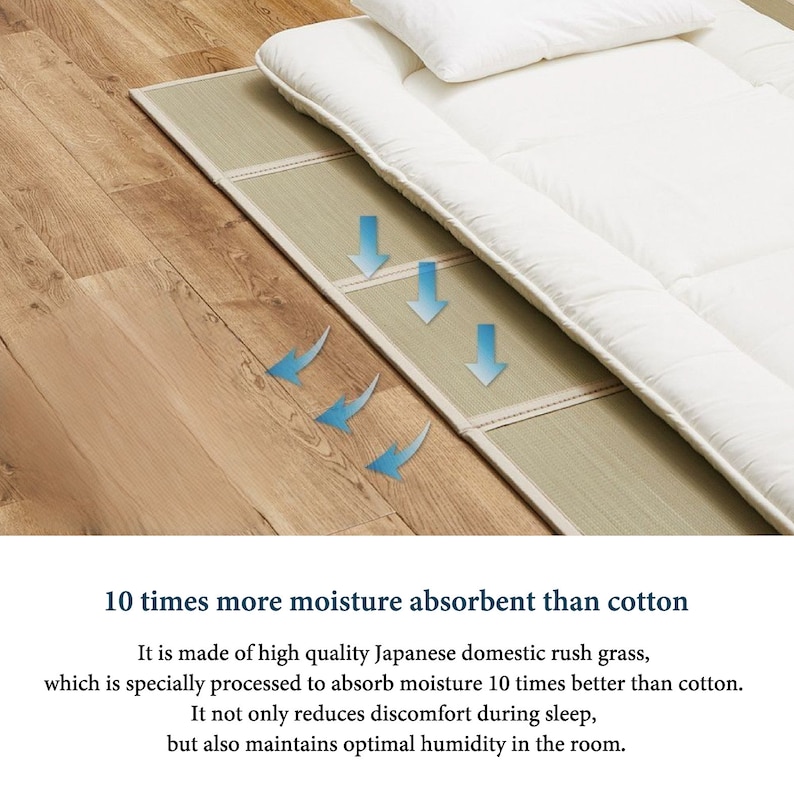 Tatami Mat 100% Japanese Rush Grass, 120200cm Foldable Nap Mat Beige ...
