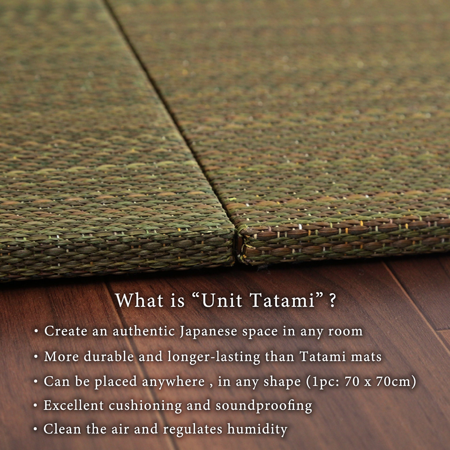 Unit Tatami Mat Japanese Rush Grass, Fluffy Area Rug Goza Igusa ...