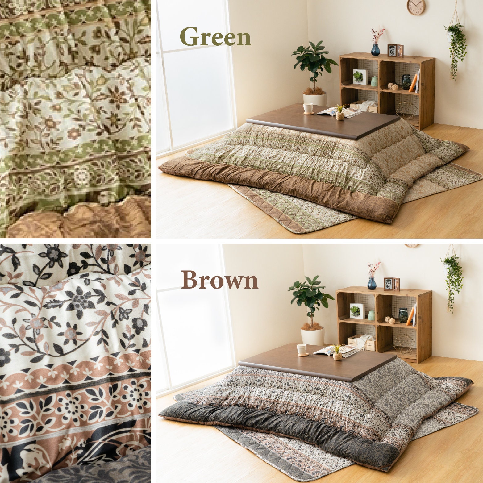 Kotatsu Futon & Mat Set Japanese Comforter Fluffy Premium Cotton ...