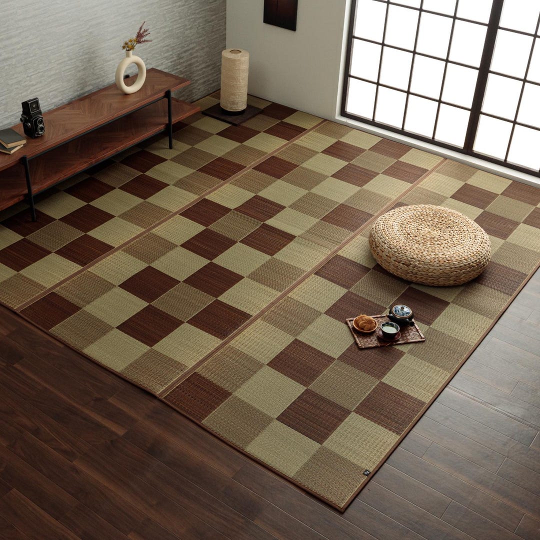 Tatami Mat Japanese Rush Grass, Area Rug Goza Igusa, Brown Traditional ...