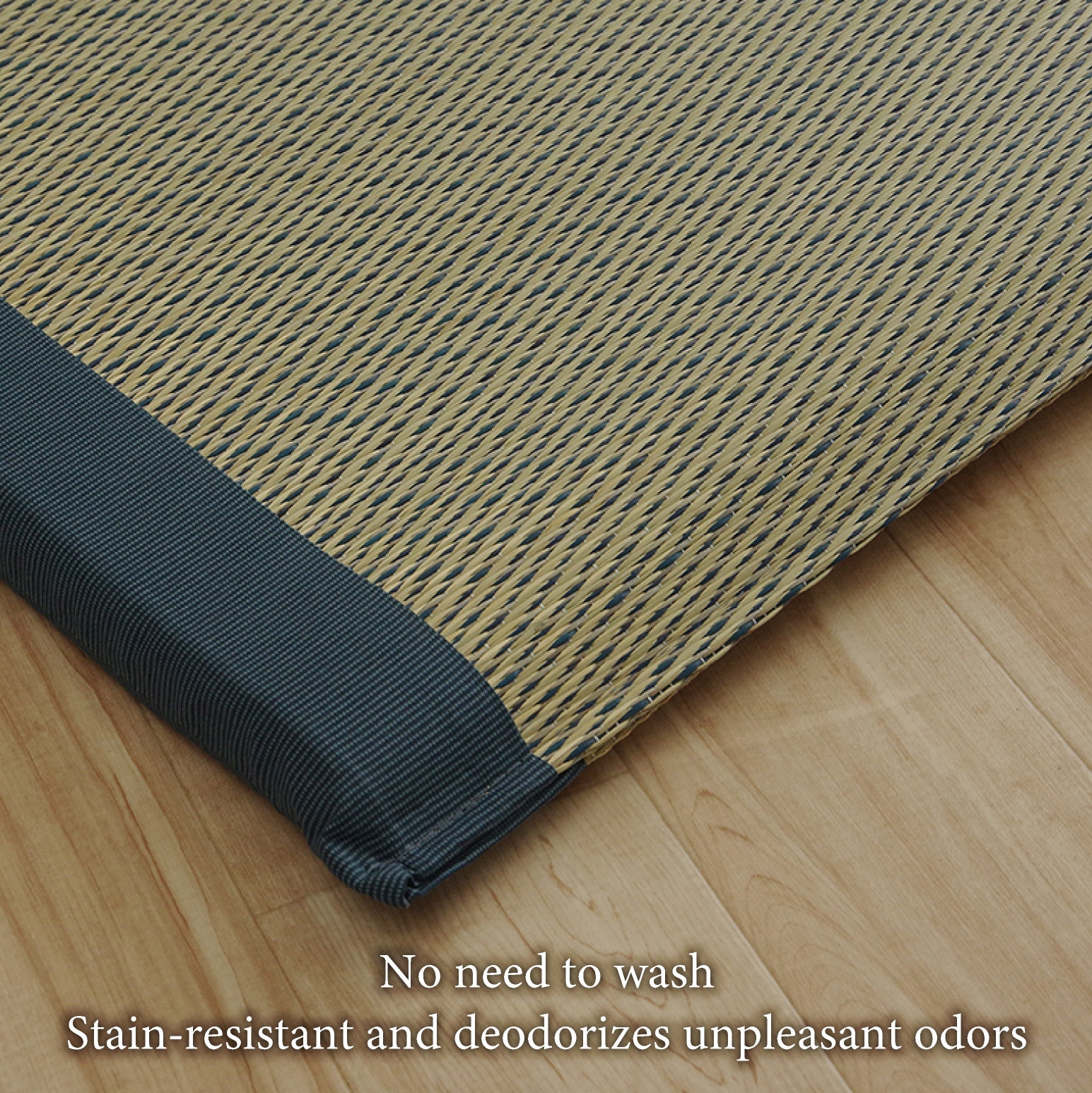 Tatami Nap Mat, 100% Japanese Rush Grass, 90200cm Fluffy Foldable Sleeping Mat Blue Traditional ...
