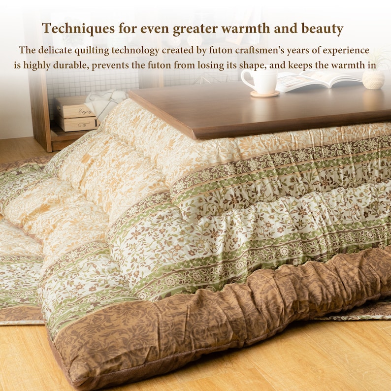 Kotatsu Futon & Mat Set Japanese Comforter Fluffy Premium Cotton ...