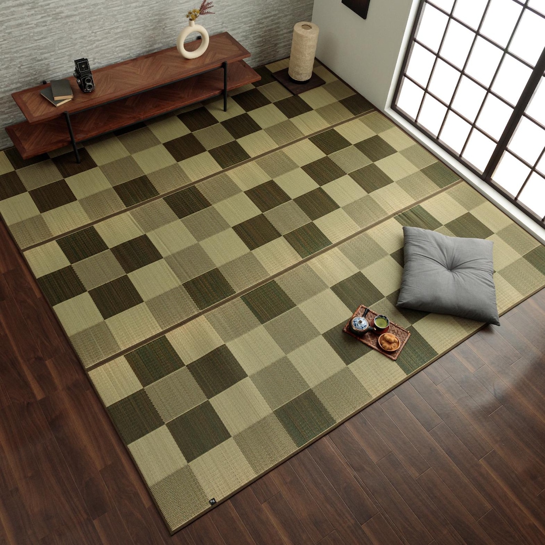 Tatami Mat Japanese Rush Grass, Area Rug Goza Igusa, Green Traditional ...