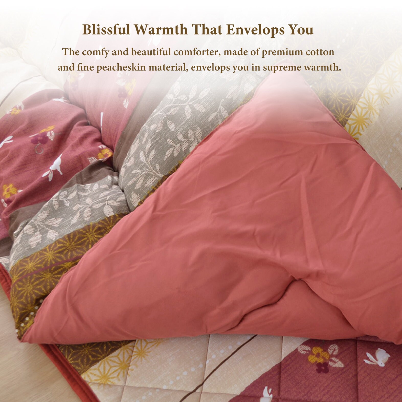 Kotatsu Futon & Mat Set Fluffy Premium Cotton Blanket Table Square ...