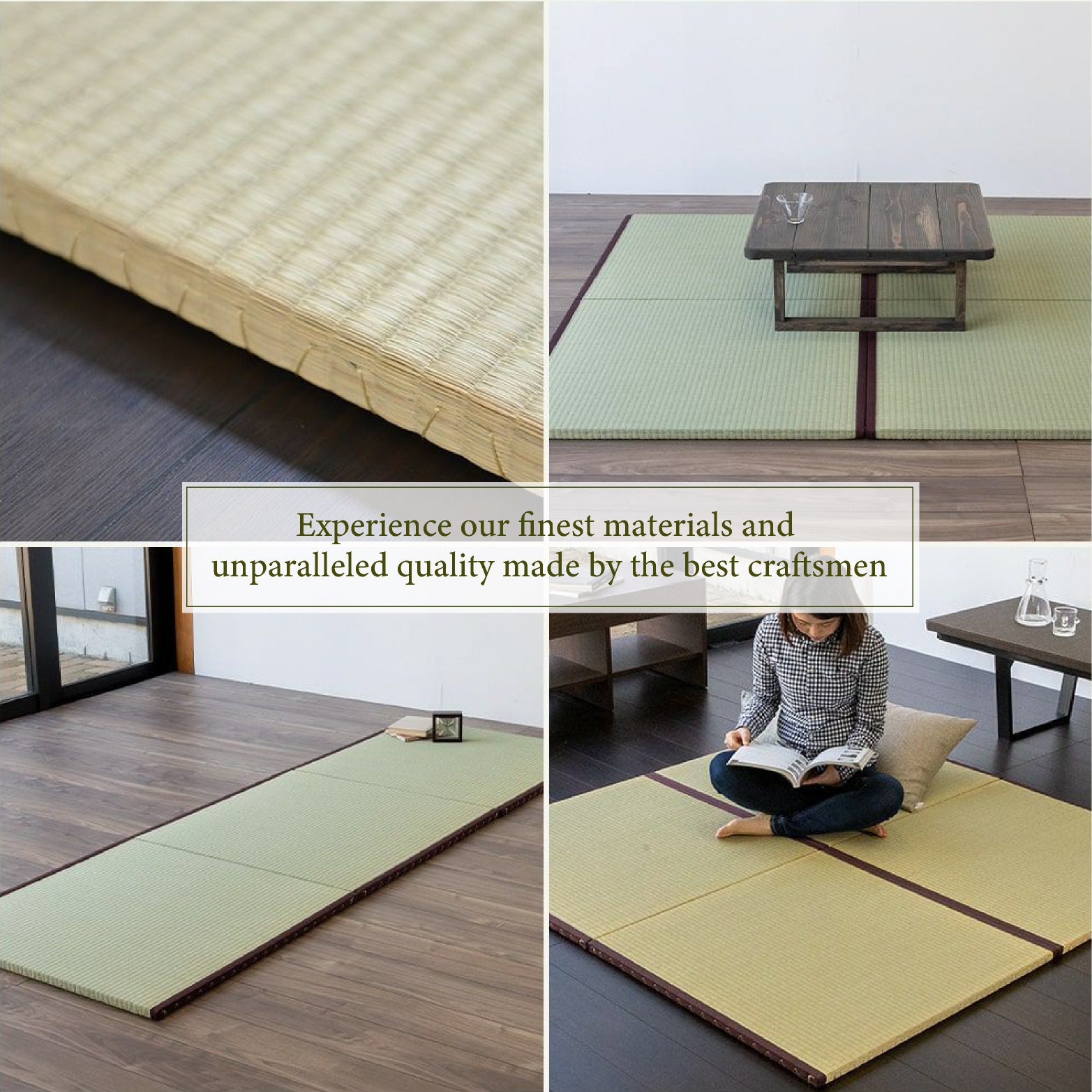 Tatami Mat 100% Japanese Rush Grass, Area Rug Goza Igusa, Traditional Sleeping Mat, Yoga Zen ...