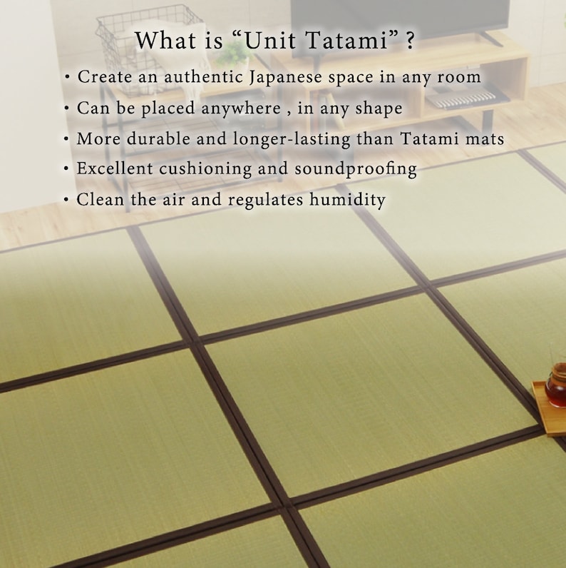 Unit Tatami Mat Japanese Rush Grass, Fluffy Area Rug Goza Igusa ...