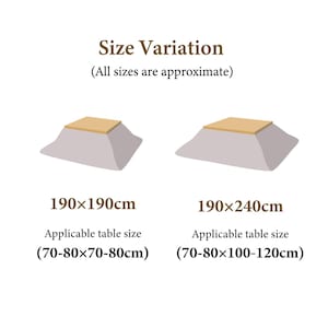 Kotatsu Futon Washable Japanese Comforter Fluffy Yellow Gray Cotton ...