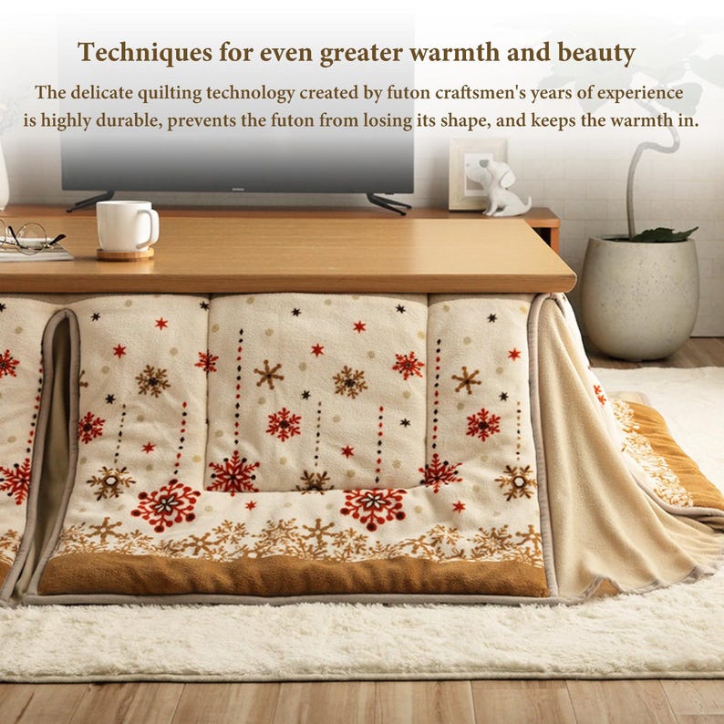 Kotatsu Futon Comforter Compact Space Table Square Rectangle ...