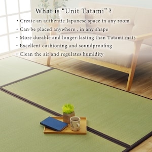 Unit Tatami Mat Japanese Rush Grass, Fluffy Area Rug Goza Igusa ...