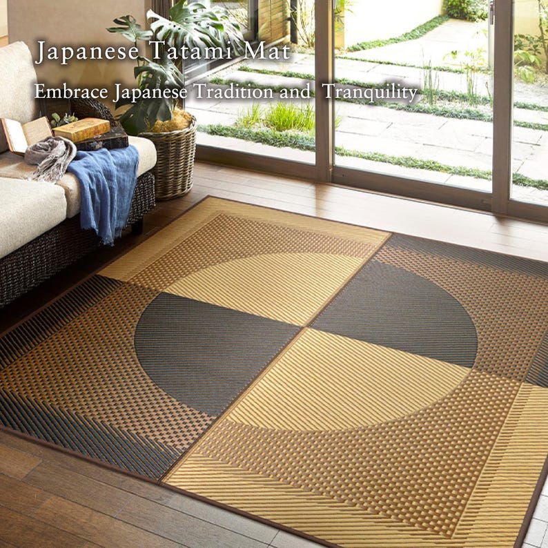 Tatami Mat 100% Japanese Rush Grass, Area Rug Goza Igusa, Brown ...