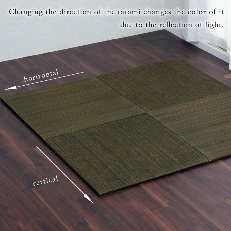 Unit Tatami Mat Japanese Rush Grass, Fluffy Area Rug Goza Igusa ...