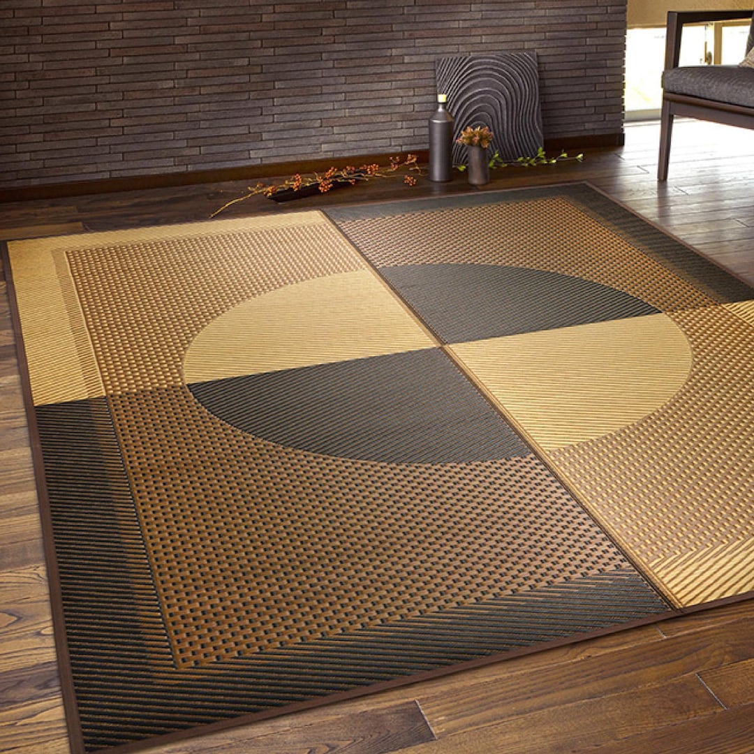 Tatami Mat 100% Japanese Rush Grass, Area Rug Goza Igusa, Brown ...