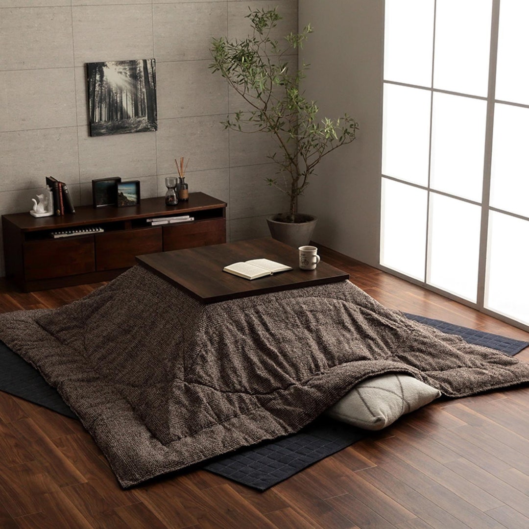 Kotatsu Futon Japanese Comforter Fluffy Beige Cotton Flannel Blanket ...