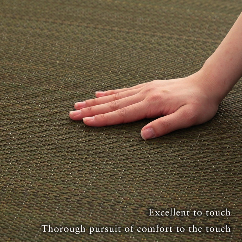 Unit Tatami Mat Japanese Rush Grass, Fluffy Area Rug Goza Igusa, Traditional Carpet Non-slip ...