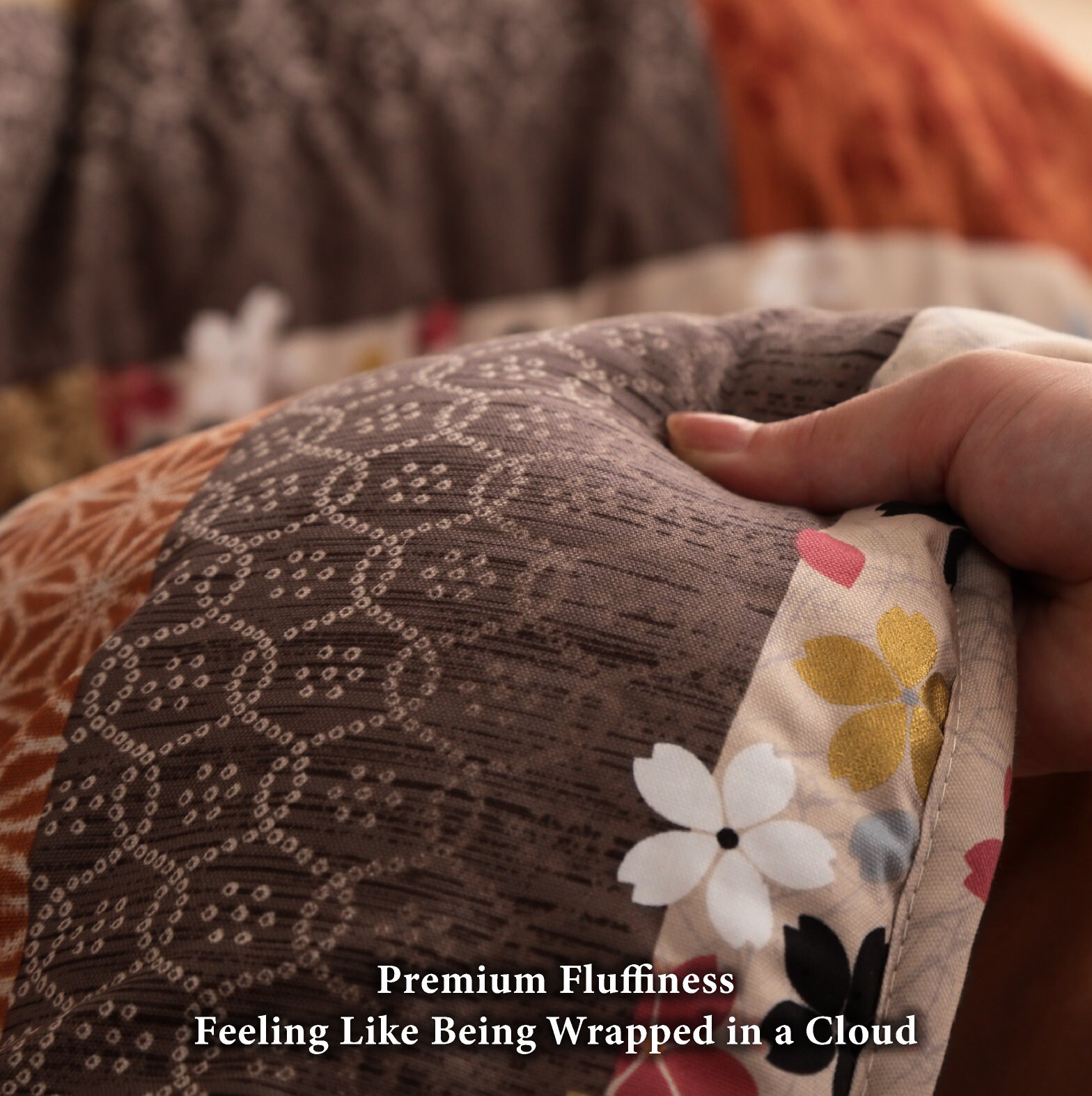 Kotatsu Futon Comforter Premium Cotton Flannel Fluffy Table Square ...