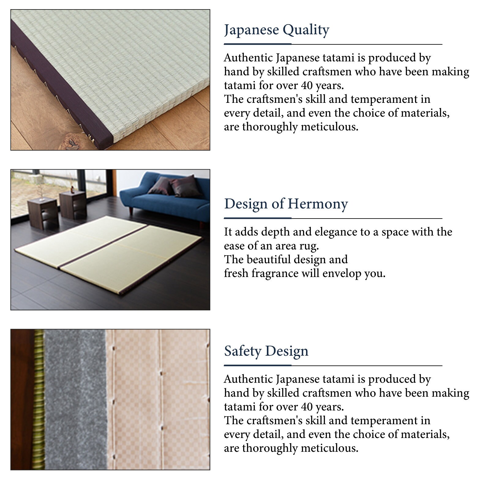 Tatami Mat 100% Japanese Rush Grass, Area Rug Goza Igusa, Traditional ...