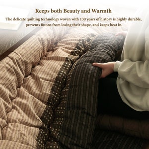 Kotatsu Futon & Mat Set Fluffy Premium Cotton Blanket Table Square ...