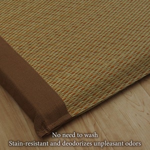 Tatami Nap Mat, 100% Japanese Rush Grass, 90×200cm Fluffy Foldable ...