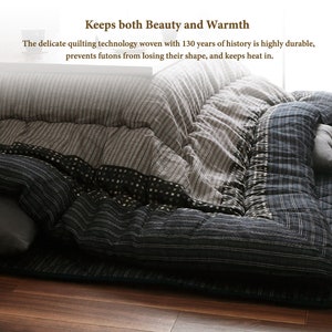 Kotatsu Futon & Mat Set Fluffy Premium Cotton Blanket Table Square ...