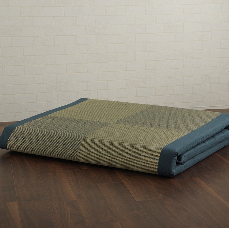 Tatami Nap Mat, 100% Japanese Rush Grass, 90×200cm Fluffy Foldable ...