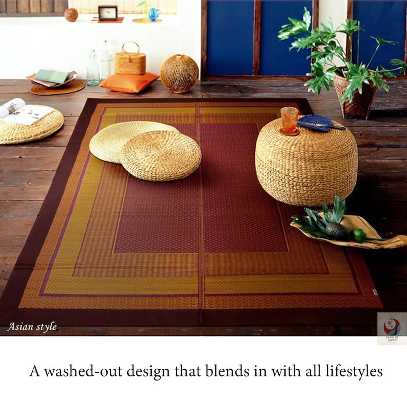 Tatami Mat 100% Japanese Rush Grass Area Rug Goza Igusa - Etsy