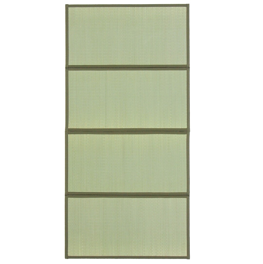Tatami Mat 100% Japanese Rush Grass, 100×200cm Foldable Nap Mat Green ...