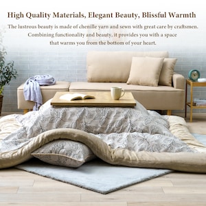 Kotatsu Futon Japanese Comforter Premium Cotton Flannel Fluffy Table ...