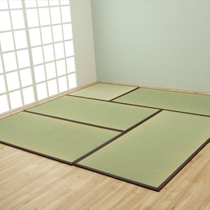 Unit Tatami Mat Japanese Rush Grass, Fluffy Area Rug Goza Igusa ...