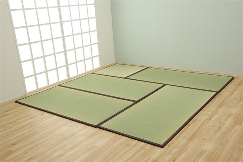 Unit Tatami Mat Japanese Rush Grass, Fluffy Area Rug Goza Igusa ...