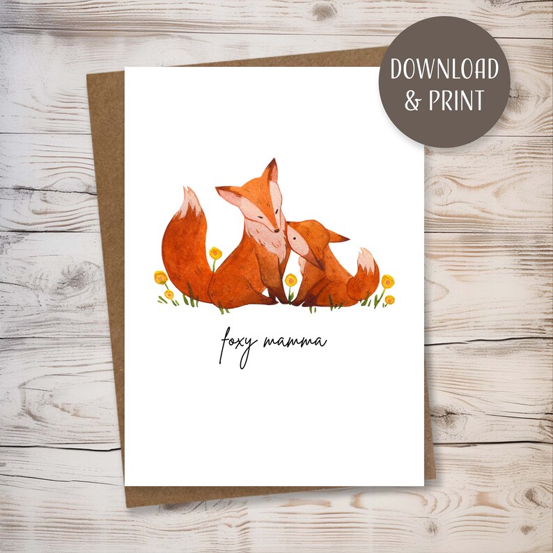 Funny Greeting Card W/ Envelope, Printable Template, Instant Download ...