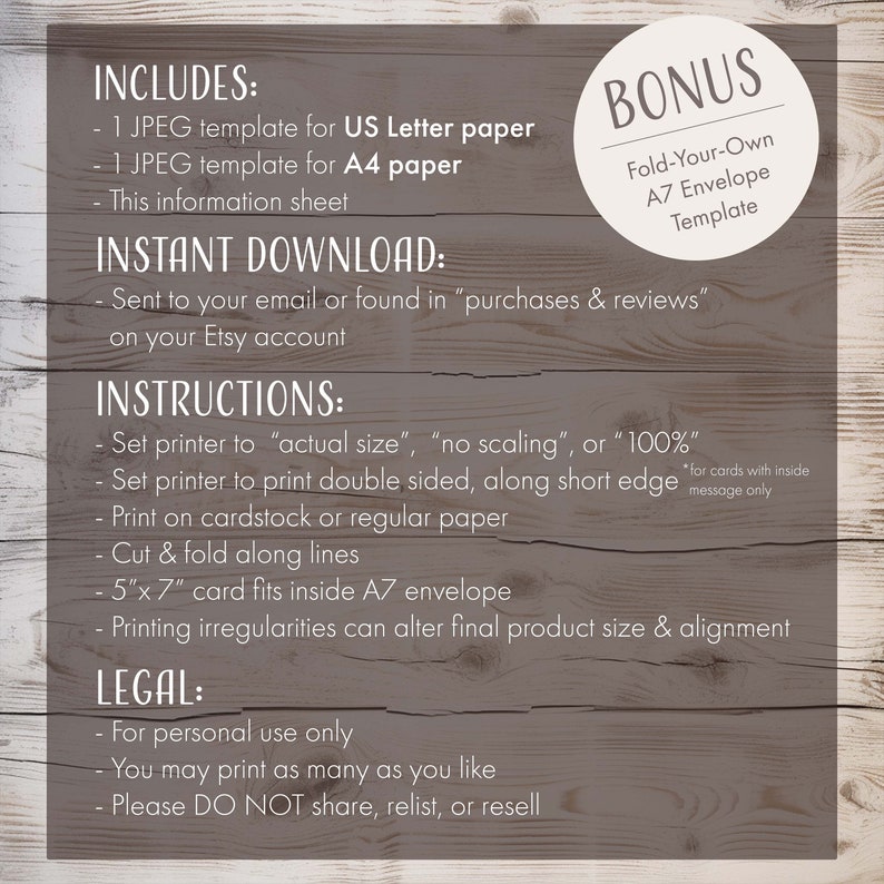 Funny Greeting Card W/ Envelope, Printable Template, Instant Download ...