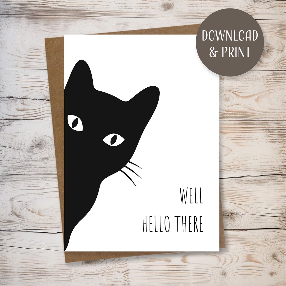 Funny Greeting Card W/ Envelope, Printable Template, Instant Download ...