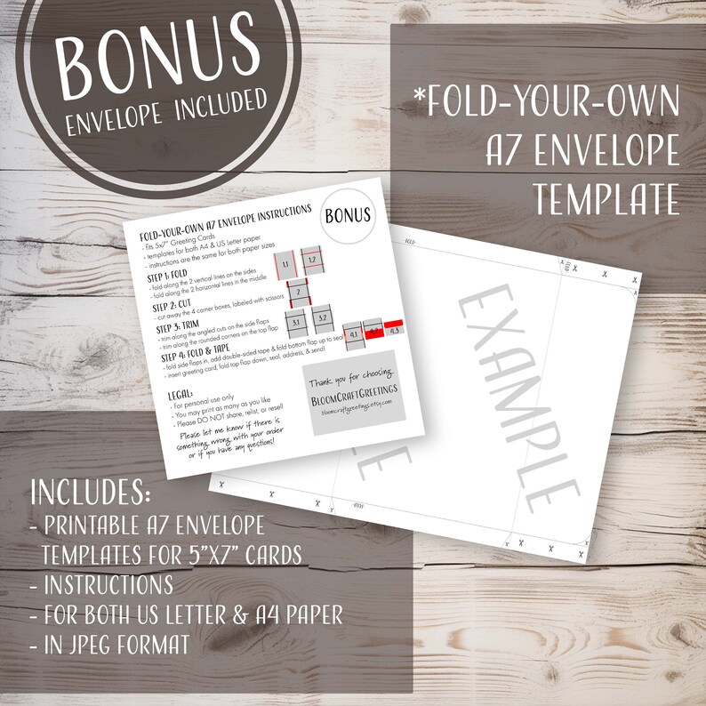 Funny Greeting Card W/ Envelope, Printable Template, Instant Download ...