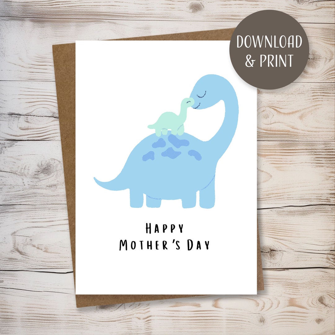 Mom Greeting Card W/ Envelope, Printable Template, Instant Download ...