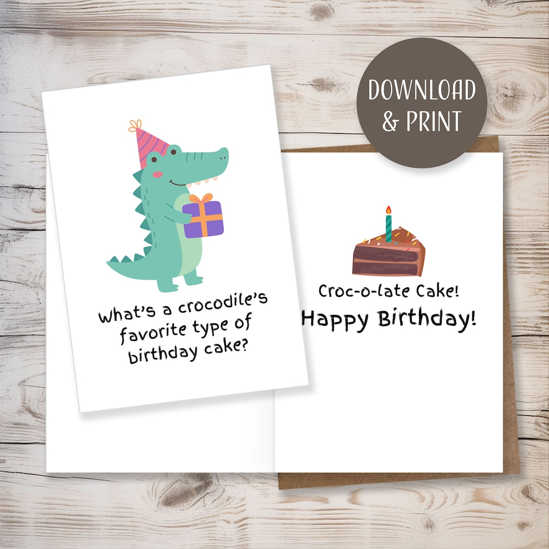 Funny Kid Birthday Greeting Card With Inside Message & Envelope ...