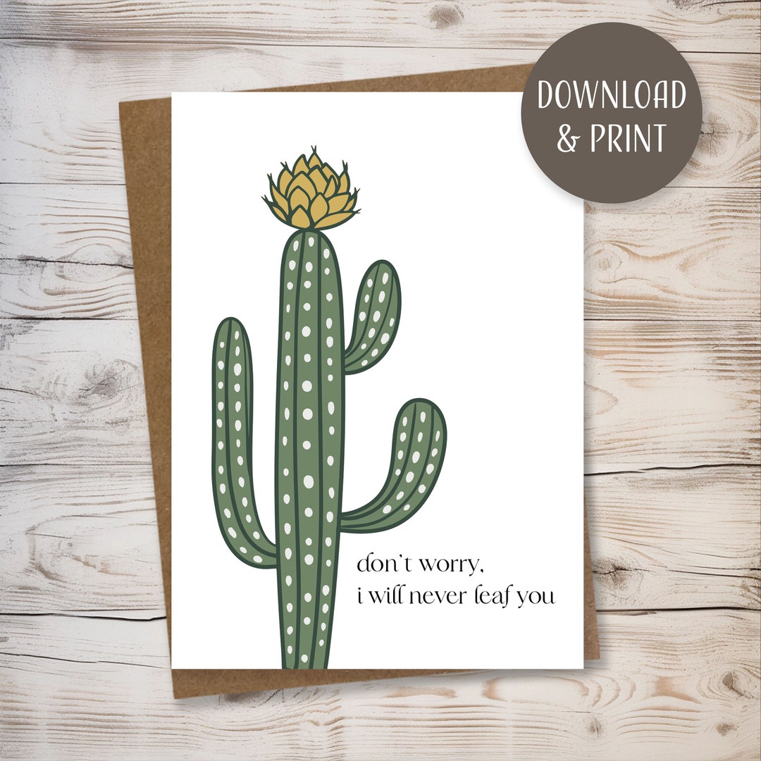 Funny Greeting Card W/ Envelope, Printable Template, Instant Download ...