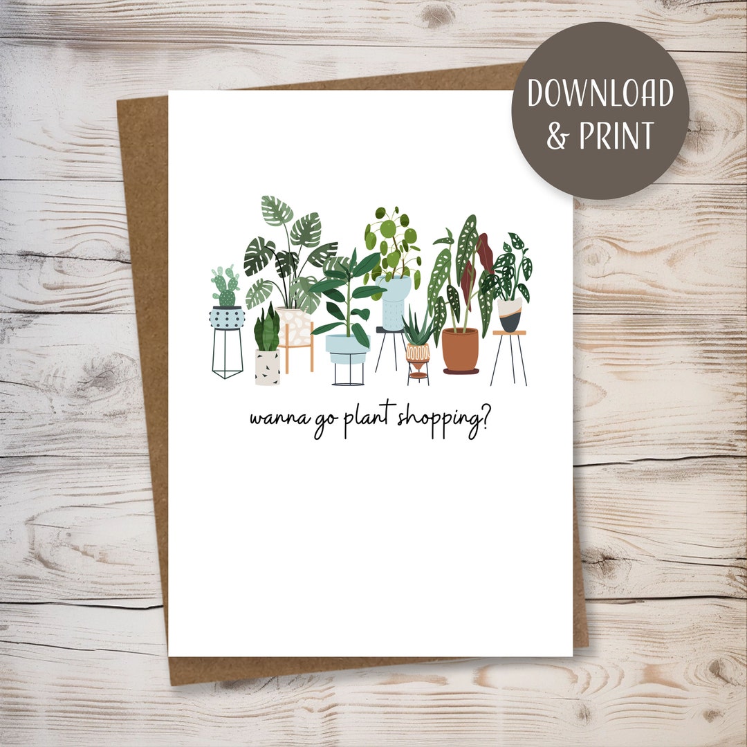 Greeting Card W/ Envelope, Printable Template, Instant Download, JPEG ...