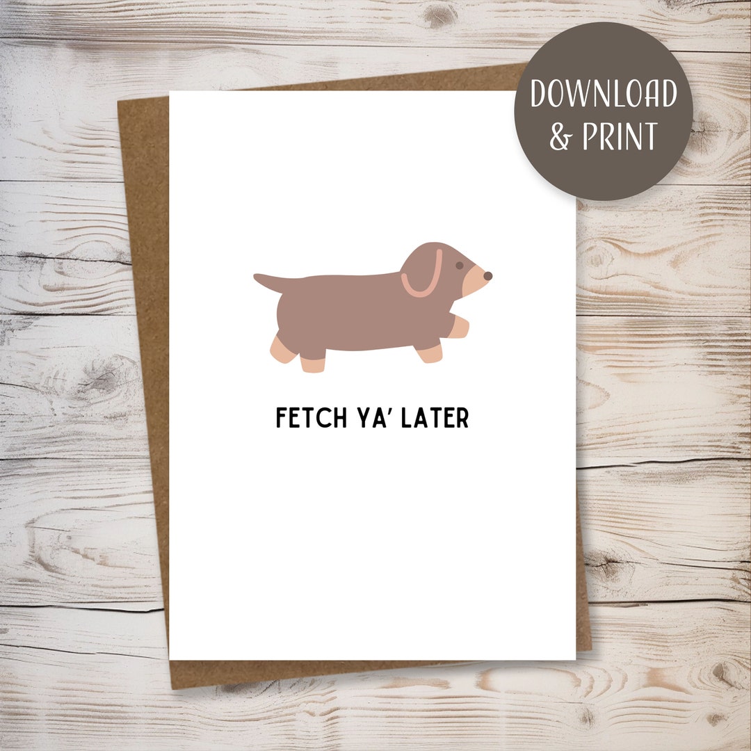 Funny Greeting Card W/ Envelope, Printable Template, Instant Download ...