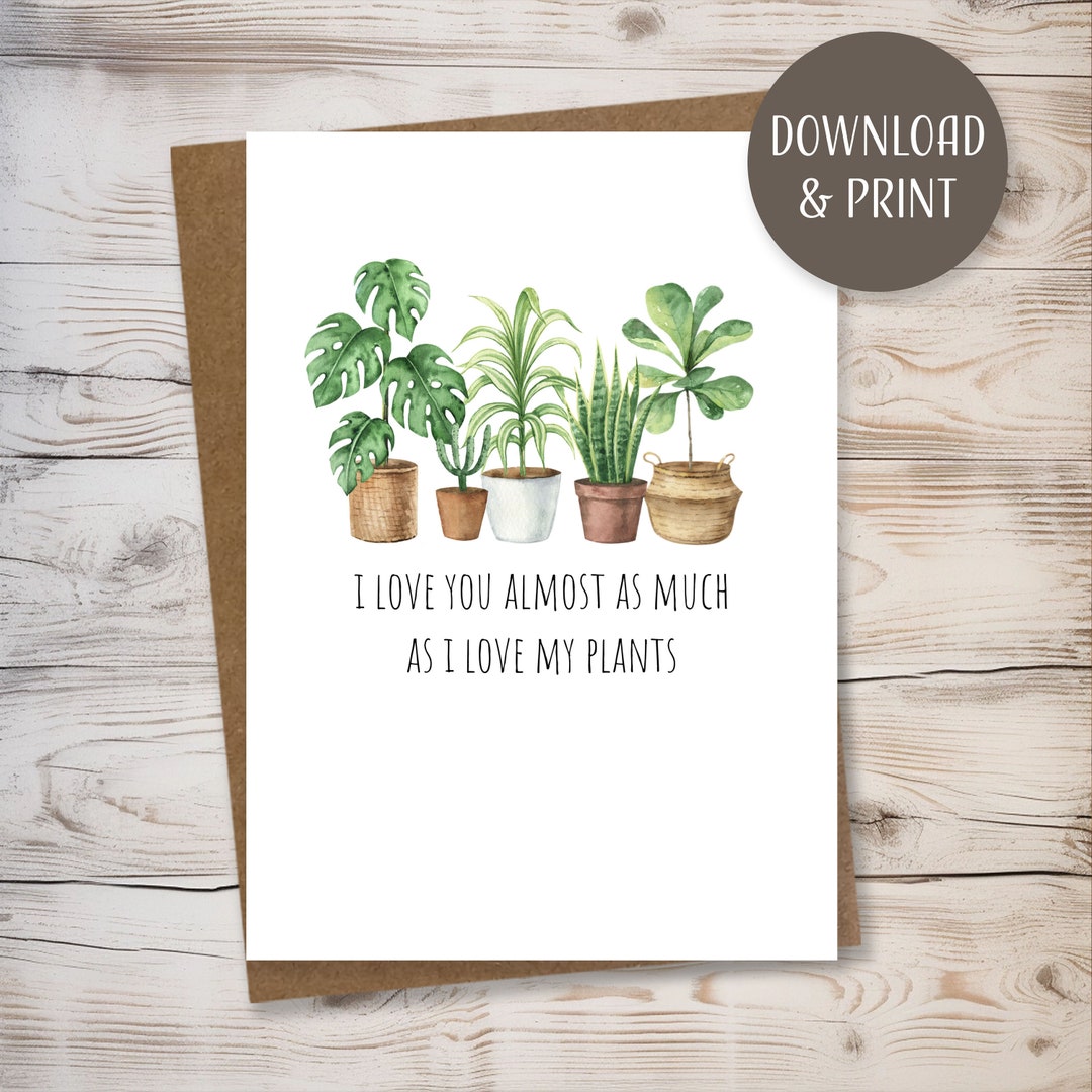 Funny Greeting Card W/ Envelope, Printable Template, Instant Download ...
